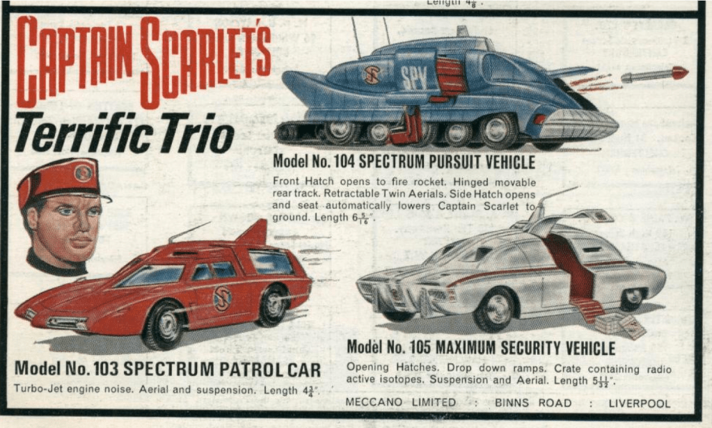 Captain Scarlet – Dinky Toys: TV Shows, Space and Specials