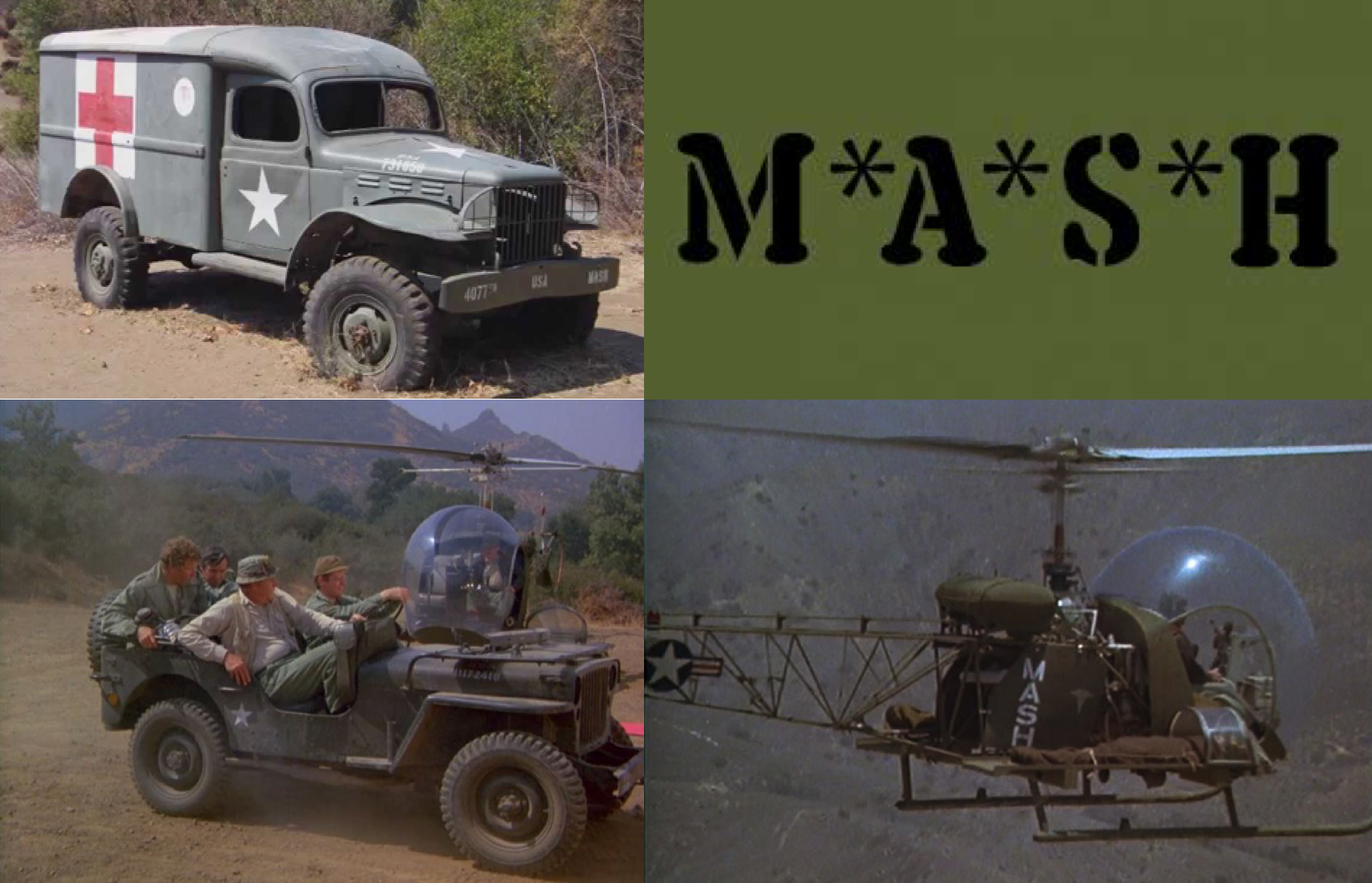 M*A*S*H: 613 Jeep, 688 Ambulance, 737 Helicopter and 301 Gift Set ...